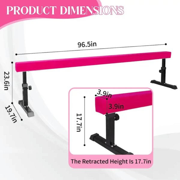 Gymnastics 8-Foot Balance Beam | Gymgear Equipment Limited | Gymgear.ie