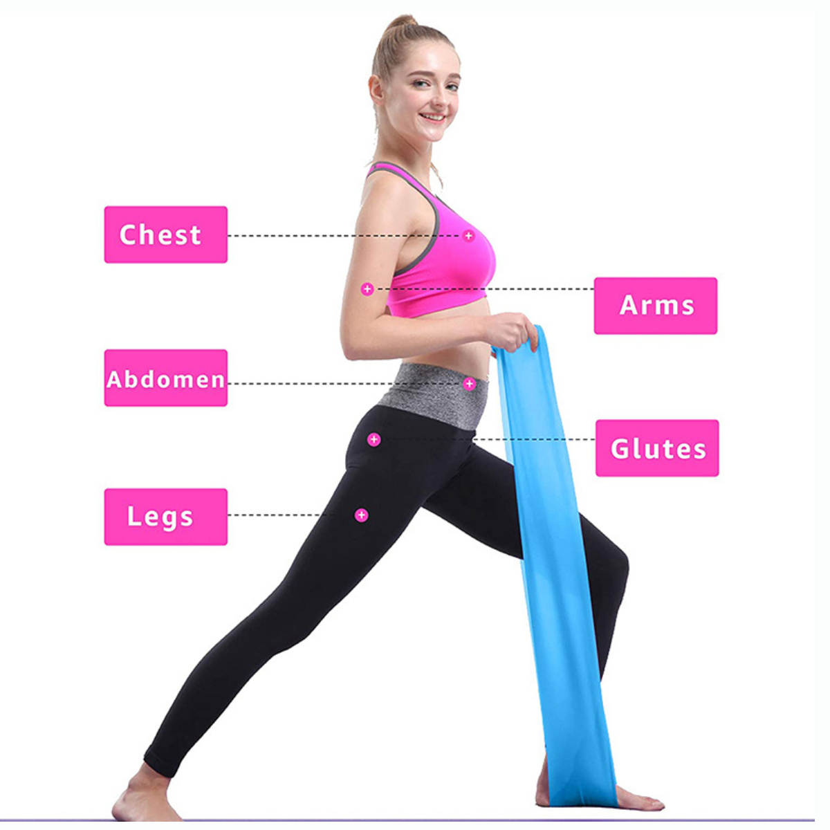 Yoga resistance band Blue | Gymgear Equipment Limited | Your Gym ...